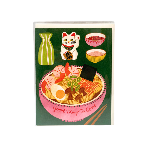 Good Things to Come Ramen Bowl Card - Botanicalife